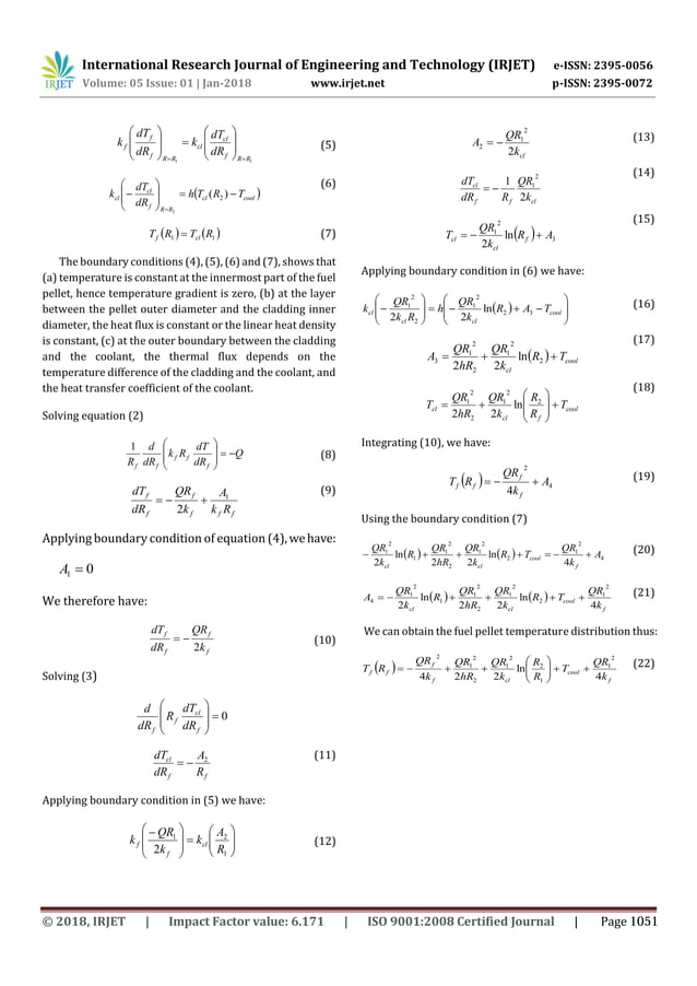 Validation Of Results Of Analytical Calculation Of Steady State Heat Transfer In Nuclear Fuel