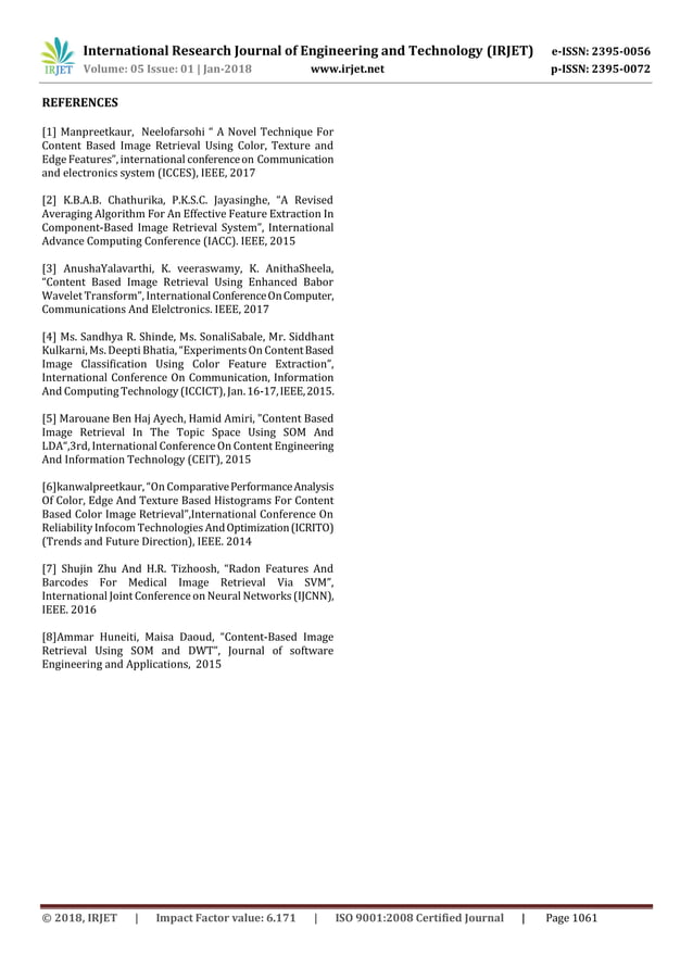 Content Based Image Retrieval: A Review | PDF