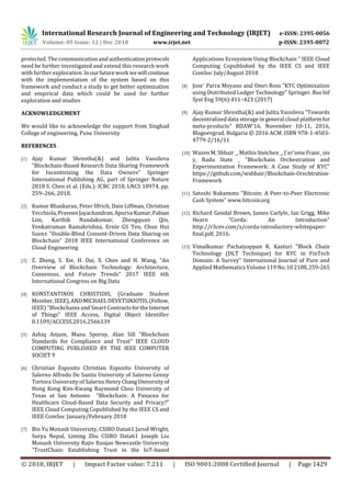IRJET- Blockchain based Data Sharing Framework | PDF | Databases | Computer Software and ...
