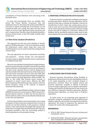 IRJET- A Literature Survey on Scaling Approaches for VNF in NFV Monitoring | PDF