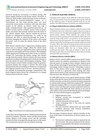 IRJET- An Overview of Electric Vehicle Concept and its Evolution | PDF