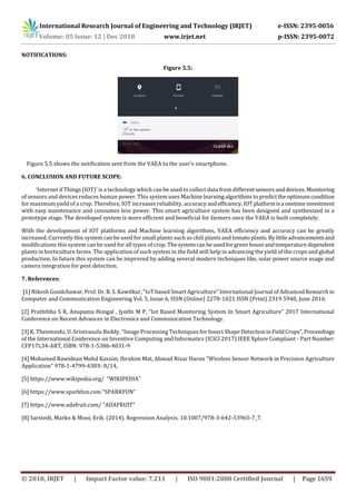 IRJET- Plant Growth Analysis and Prediction using VAEA – (Virtual Agri Environmental Analyzer) | PDF