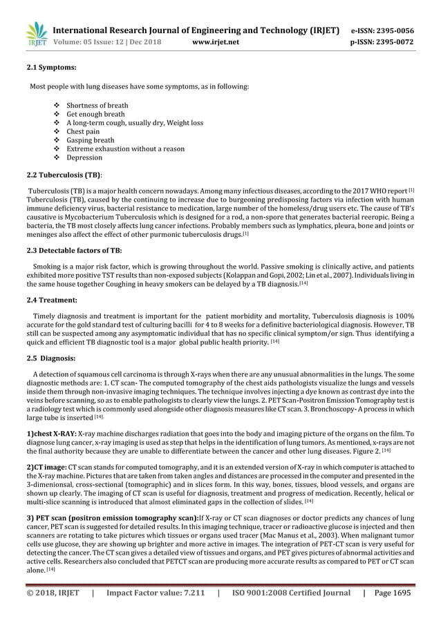 IRJET- Lung Diseases using Deep Learning: A Review Paper | PDF