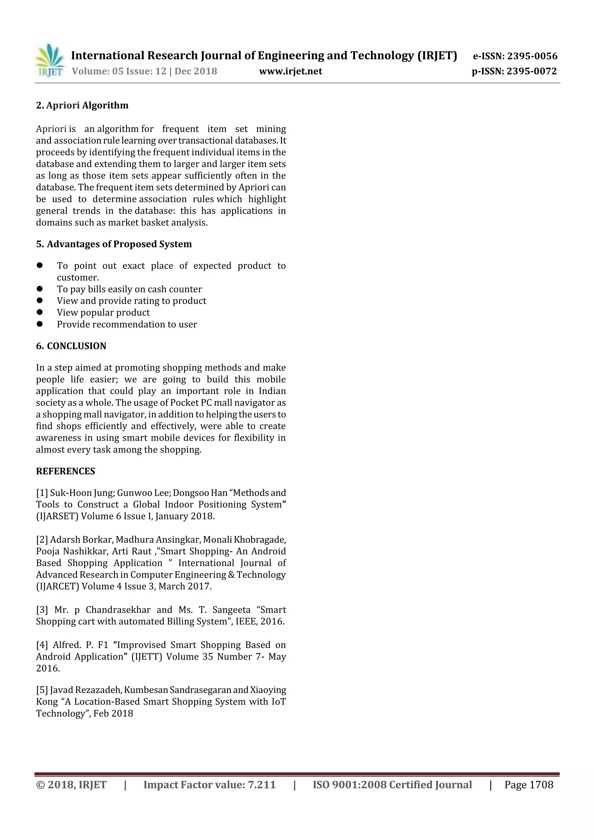 IRJET- Secure Smart Shopping System using Android Application | PDF