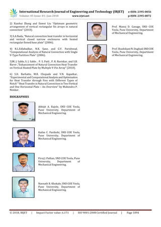 Study of Heat Transfer rate using V-pin Fins by using CFD Analysis ...