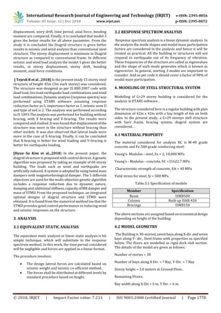 IRJET- Performance Study of High Rise Building with Bracing and Diagrid Structures under Lateral ...