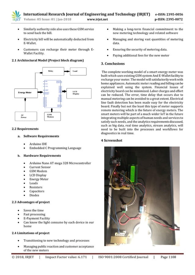 Smart Metering using E-wallet | PDF
