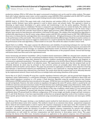 IRJET- A Review on Wireless Sensor System of Fault Detection of Motor Arrays | PDF