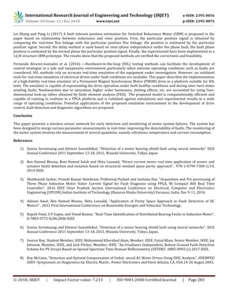 IRJET- A Review on Wireless Sensor System of Fault Detection of Motor Arrays | PDF