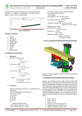 IRJET- Design of Angular Way Drilling Machine | PDF