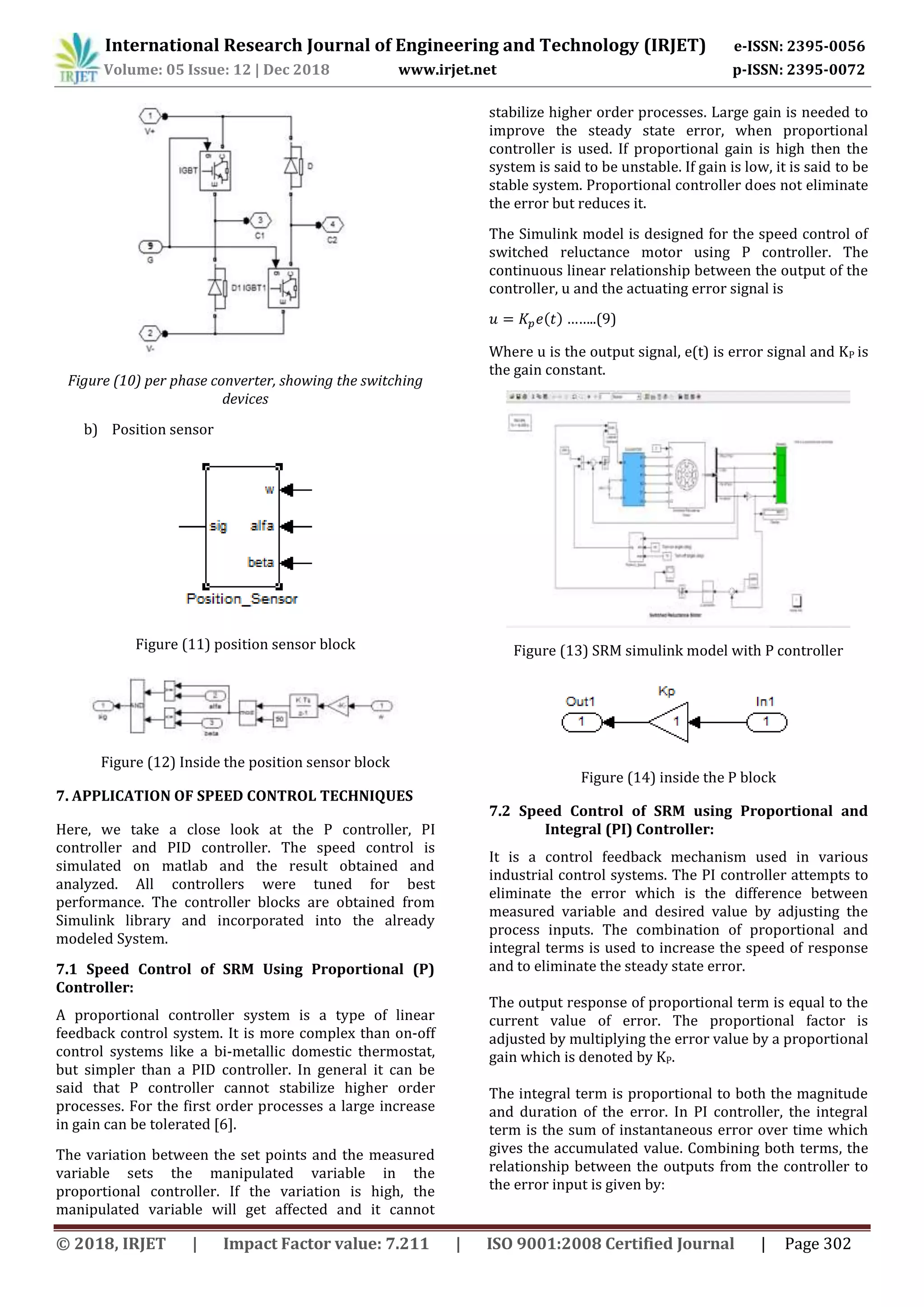 IRJET- Simulation of Speed Control Techniques of Switched Reluctance Motors (SRM) | PDF