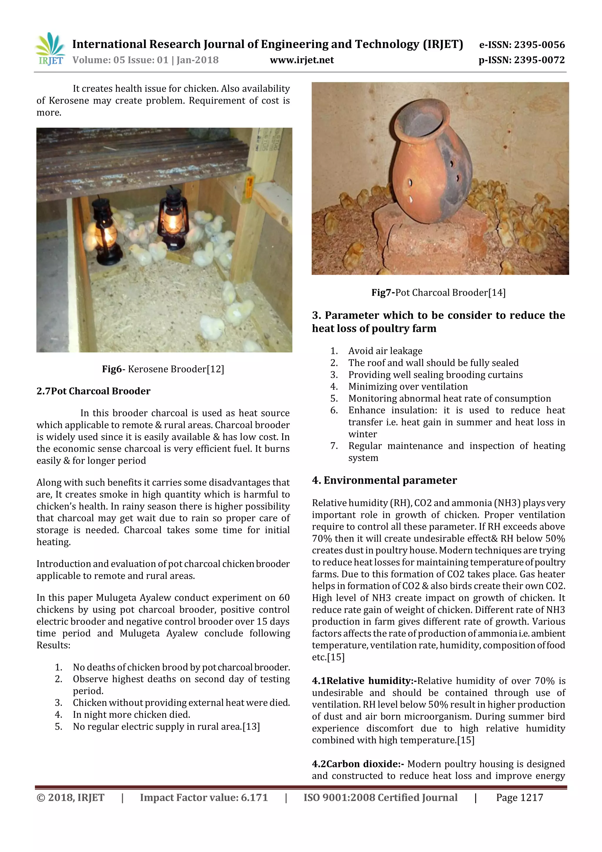 Brooding Systems in Poultry Farm A Review | PDF