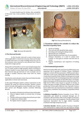 Brooding Systems in Poultry Farm A Review | PDF