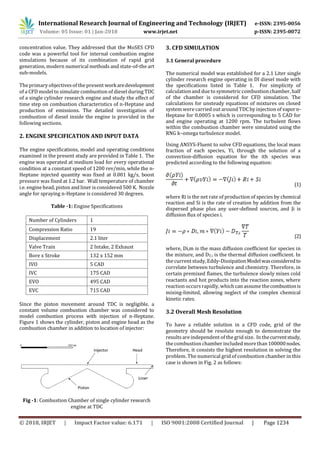 Diesel Engine CFD Simulations: Investigation of Time Step on the ...