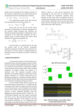IRJET- Reducing Harmonics in Micro Grid Distrubution System using APF with PI Controller | PDF