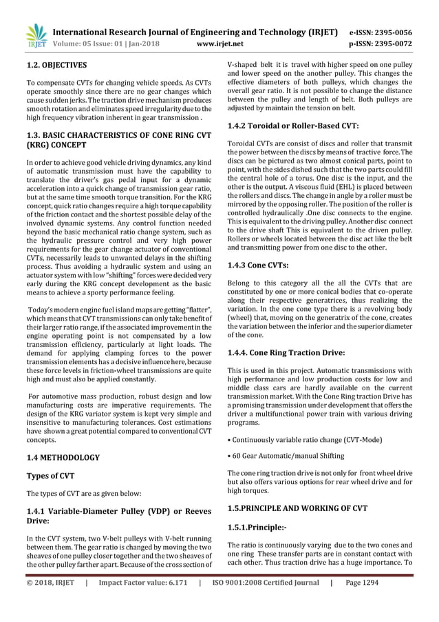 Cone Ring Traction Drive | PDF