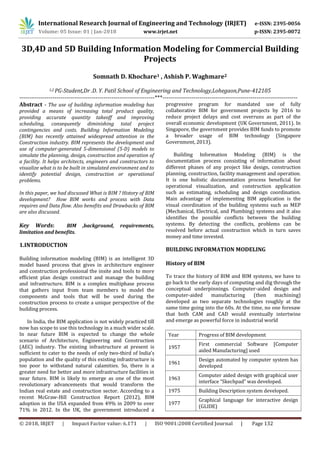 IRJET-3D,4D and 5D Building Information Modeling for Commercial ...