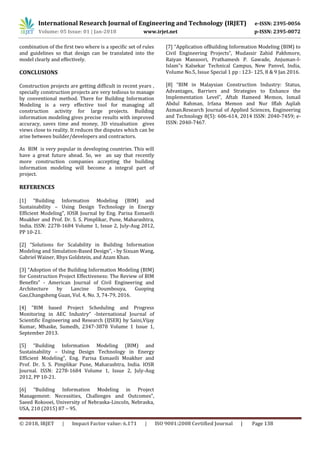 IRJET-3D,4D and 5D Building Information Modeling for Commercial Building Projects | PDF | Civil ...