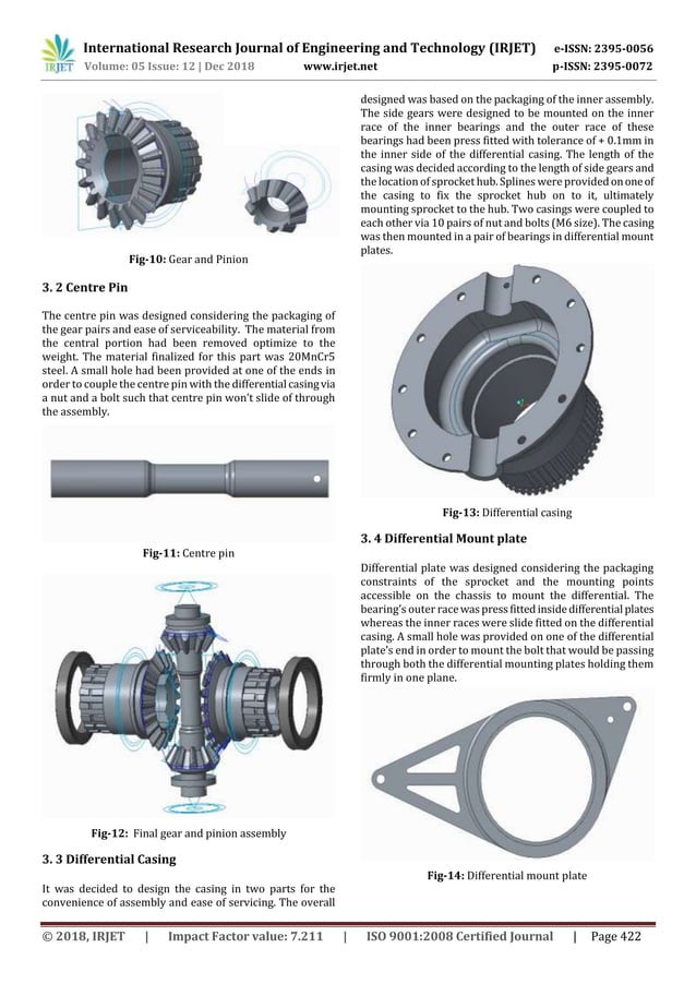 IRJET- Design and Development of Open Differential for Transmission ...