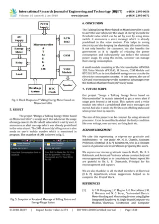 Design a Talking Energy Meter based on Microcontroller | PDF