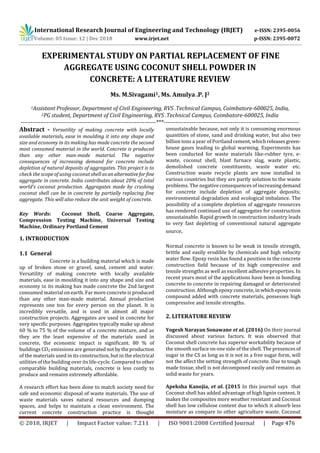 IRJET- Experimental Study on Partial Replacement of Fine Aggregate ...