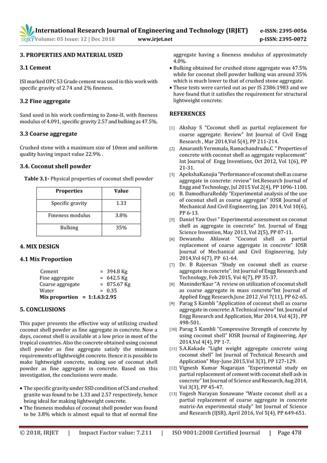 IRJET- Experimental Study on Partial Replacement of Fine Aggregate ...