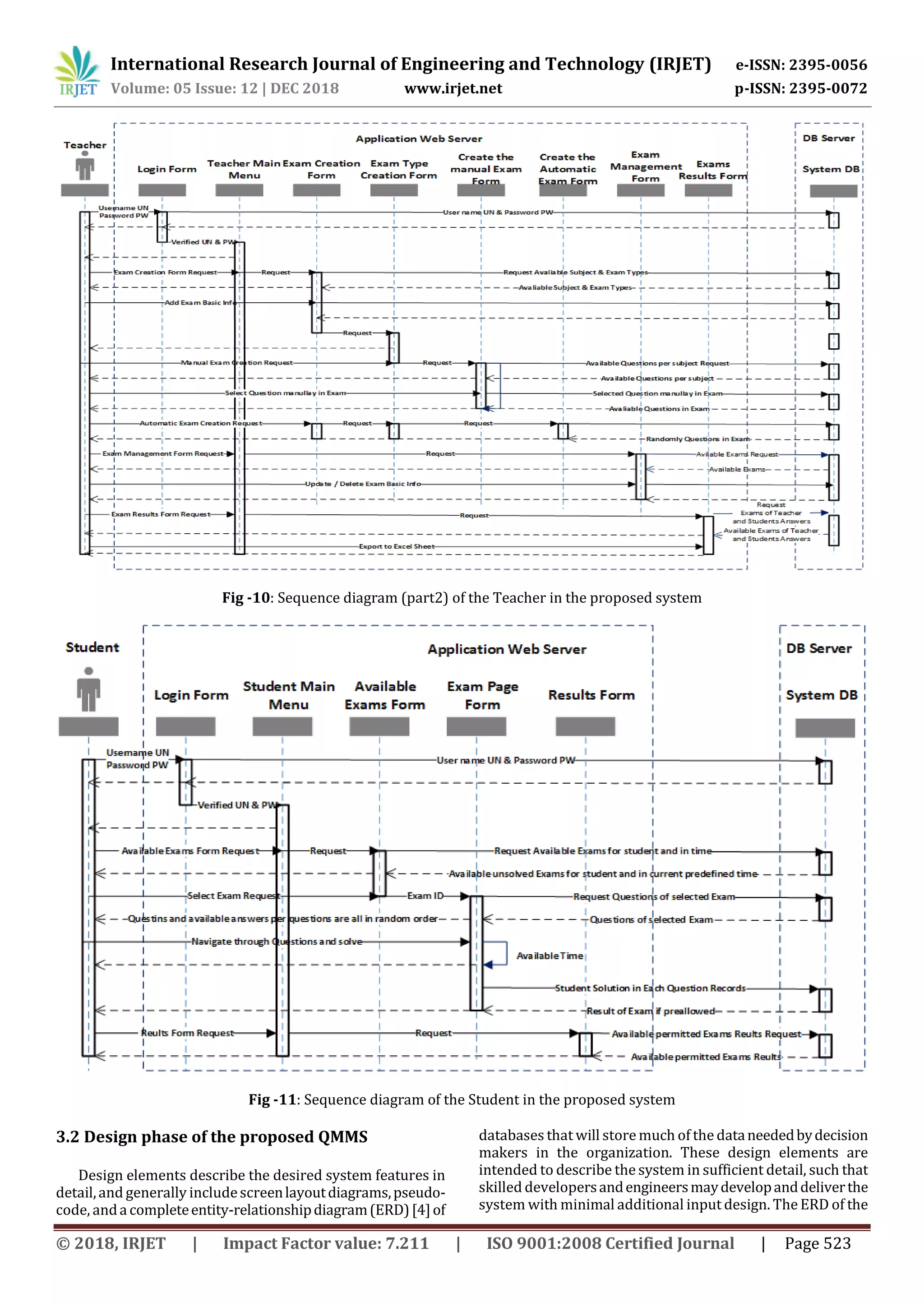 IRJET- Web-Based System for Creation and Management of Multiple Choices based Quizzes and ...