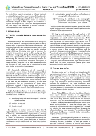 Analysis of Electric Power Consumption using Smart Meter Data | PDF