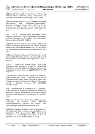 IoT Based Agriculture Monitoring and Smart Irrigation System using ...