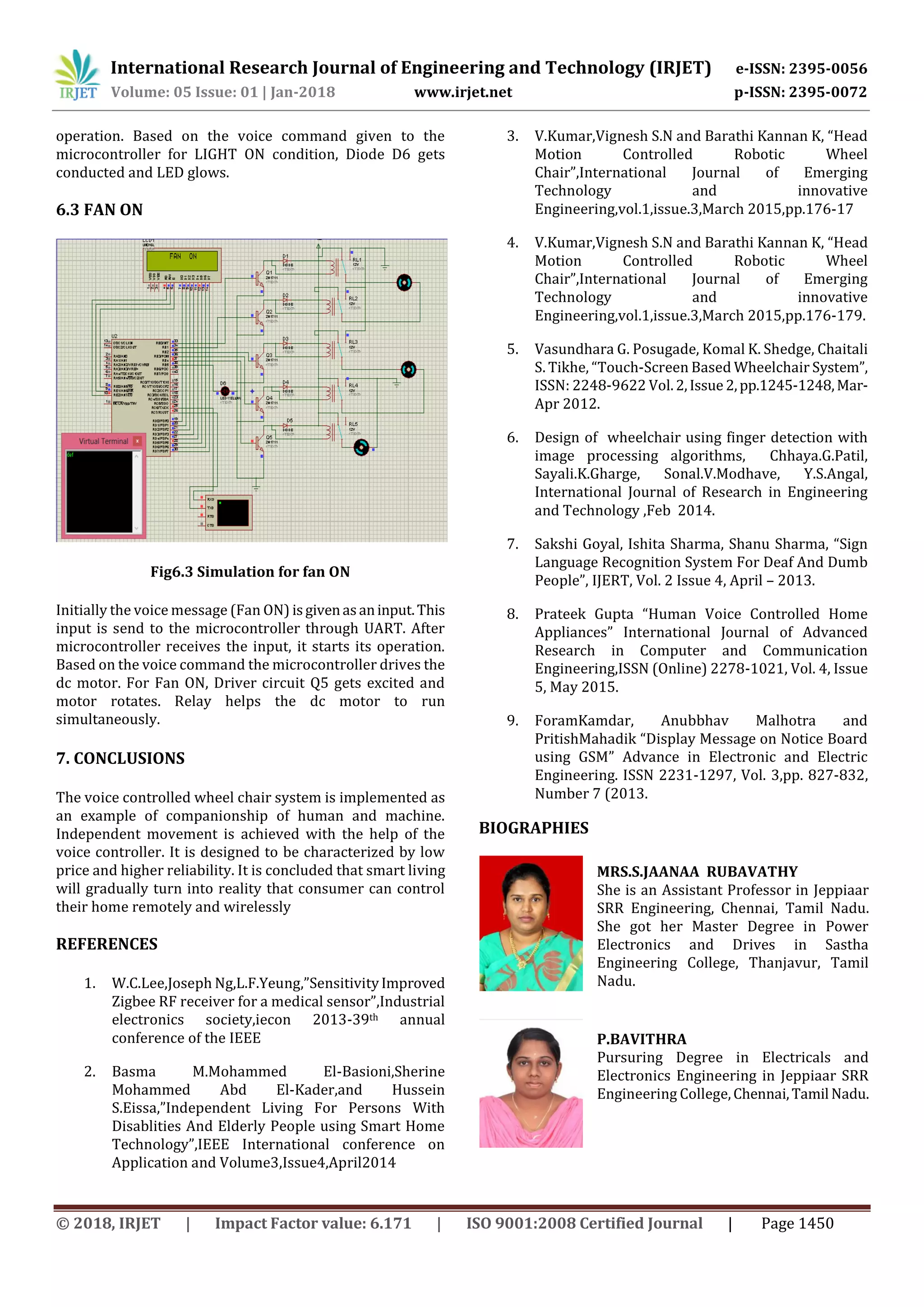 Android Based Voice Controlled Smart Wheelchair | PDF