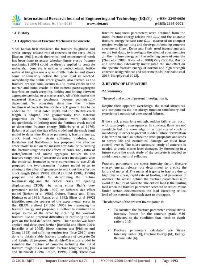 Determination of Fracture Parameters of Conventional Concrete using ANSYS | PDF