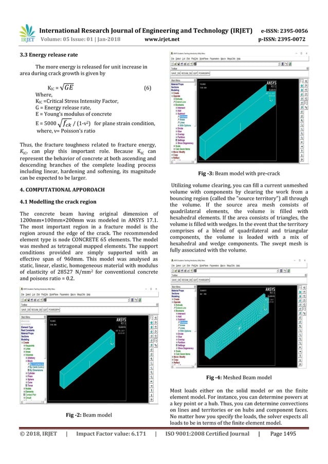 Determination of Fracture Parameters of Conventional Concrete using ANSYS | PDF