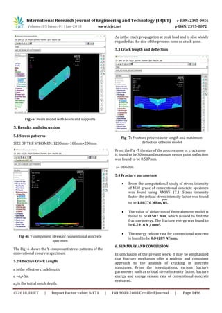 Determination of Fracture Parameters of Conventional Concrete using ANSYS | PDF