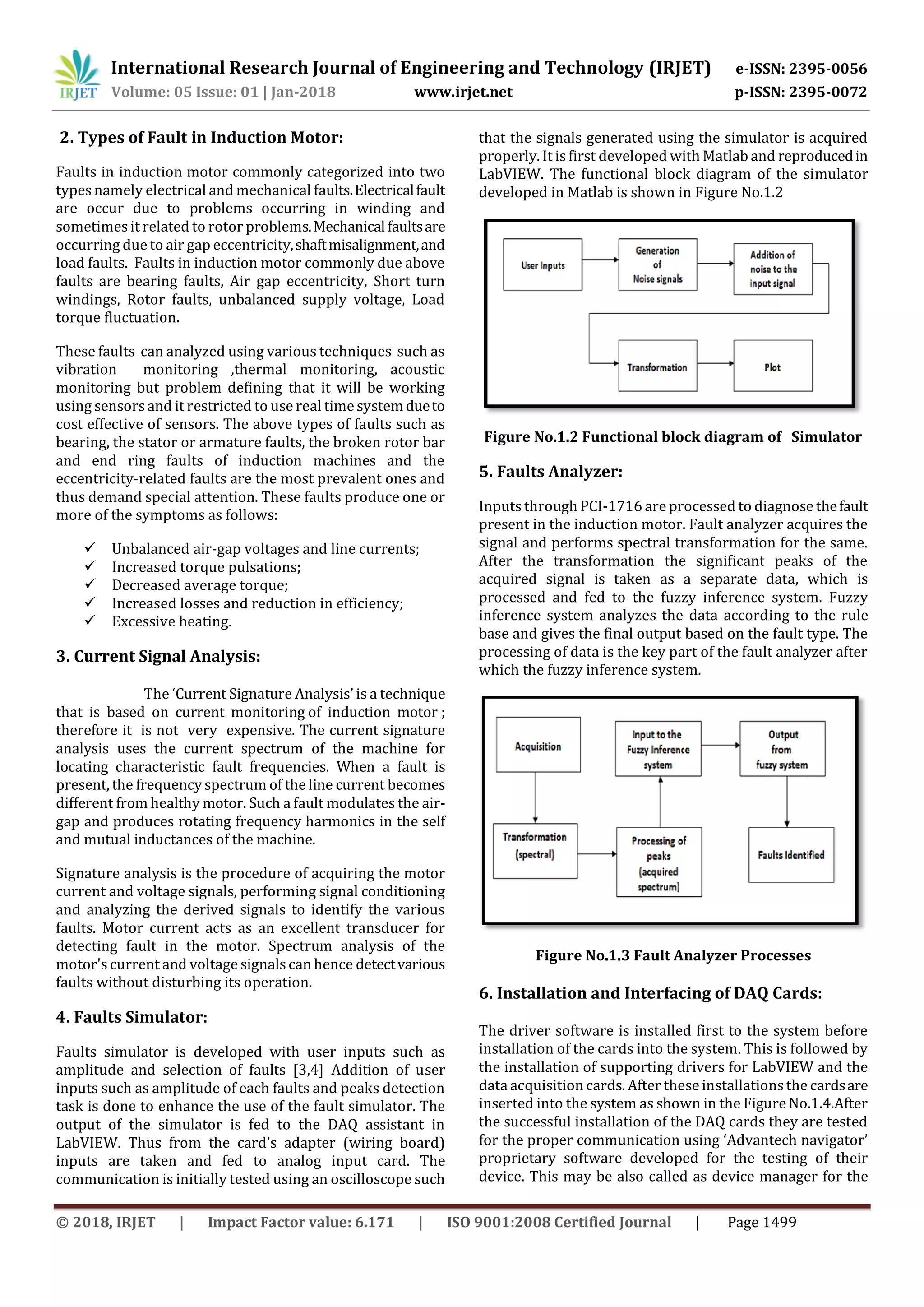Induction Motor Fault Diagnostics using Fuzzy System | PDF
