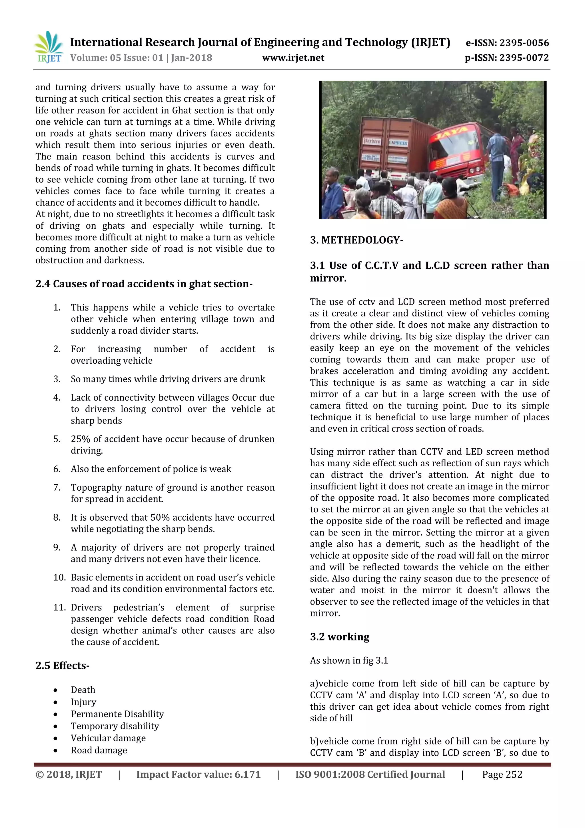 Advance Road Safety for Ghat Road’s at Hairpin Bend | PDF