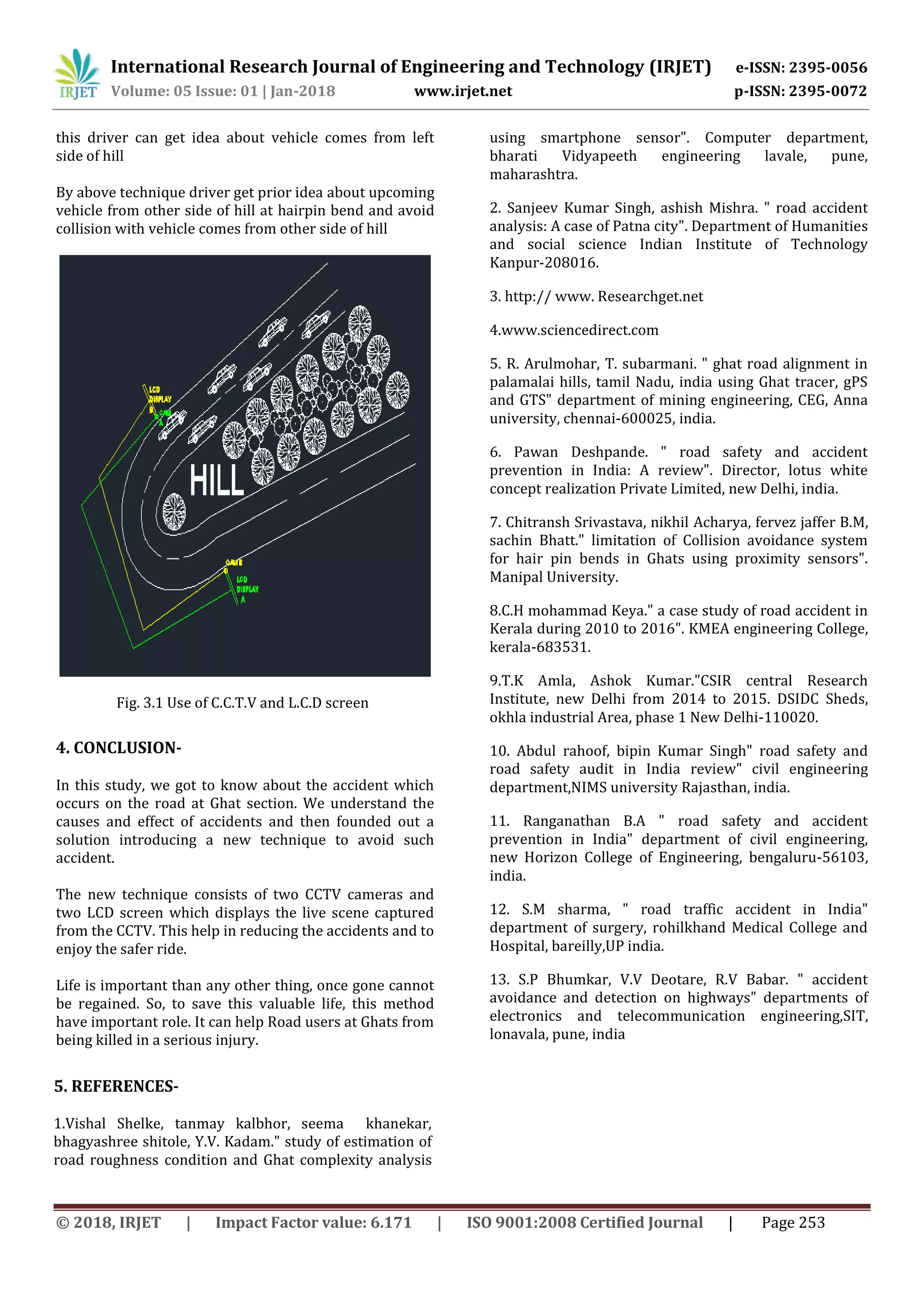 Advance Road Safety for Ghat Road’s at Hairpin Bend | PDF