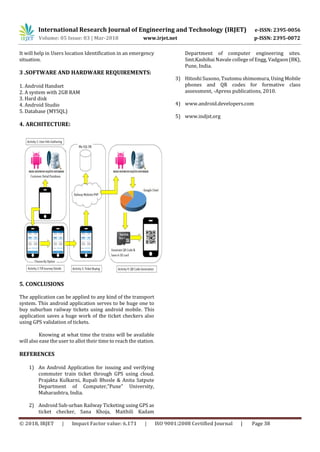 Android Suburban Railway Ticketing | PDF