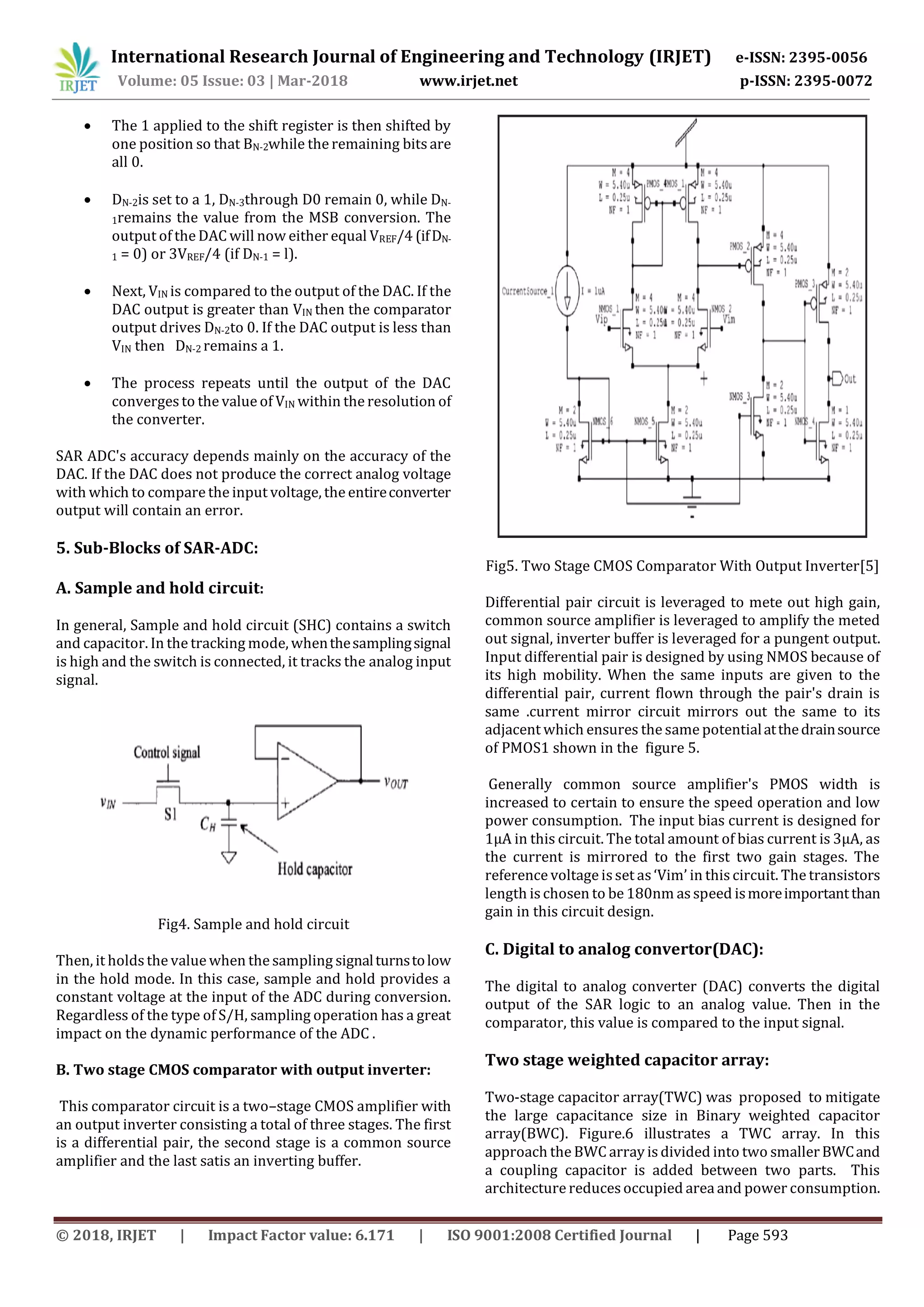 IRJET- Implementation of 16-Bit Pipelined ADC using 180nm CMOS Technology | PDF