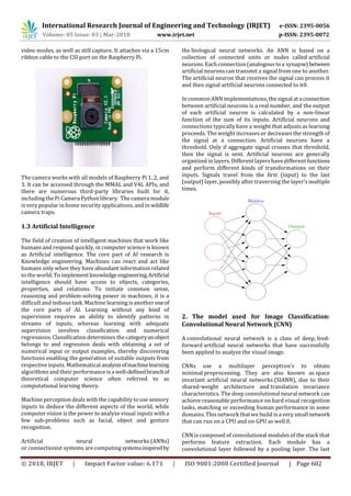 IRJET- Blind Navigation System using Artificial Intelligence | PDF
