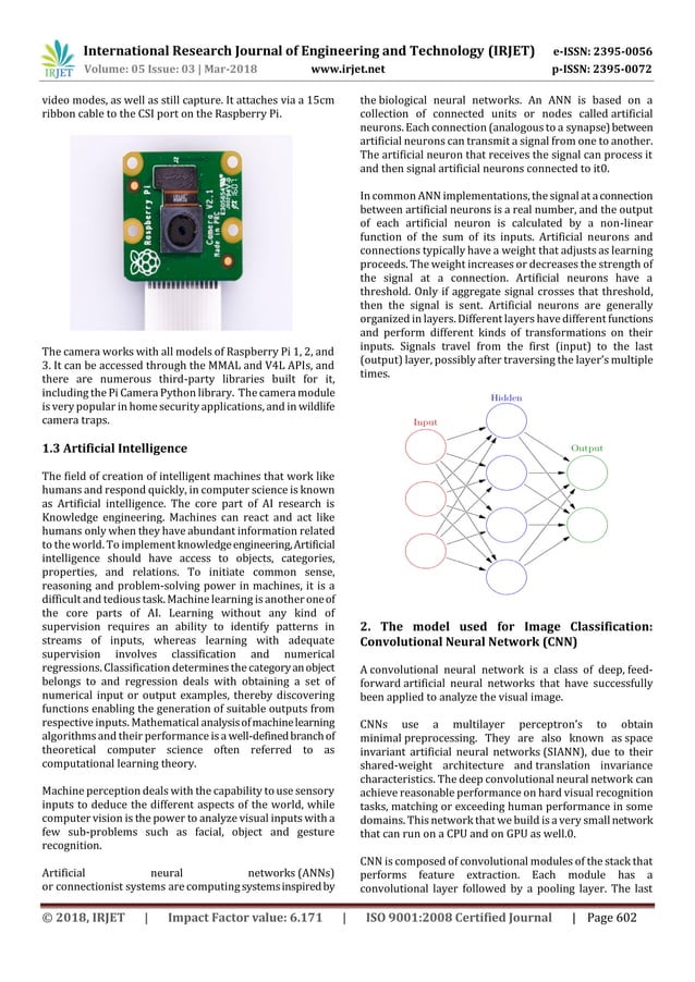 IRJET- Blind Navigation System using Artificial Intelligence | PDF