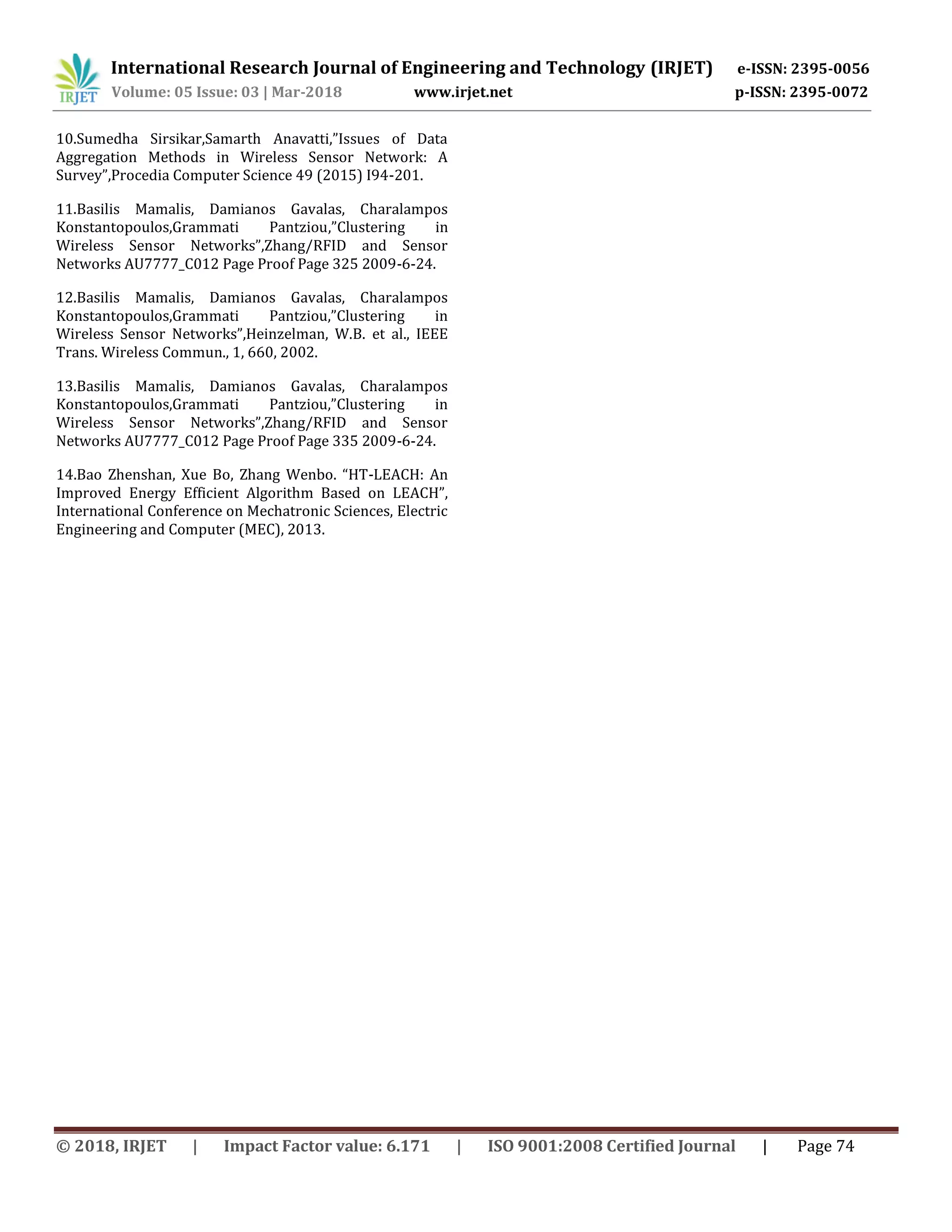 A Survey On Data Aggregation Cluster Based Technique In Wireless Sensor Network For Modern