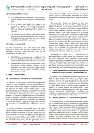 IRJET- Feed-Forward Neural Network Based Transient Stability Assessment of 132KV Sub ...