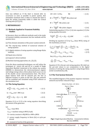 IRJET- Feed-Forward Neural Network Based Transient Stability Assessment of 132KV Sub ...