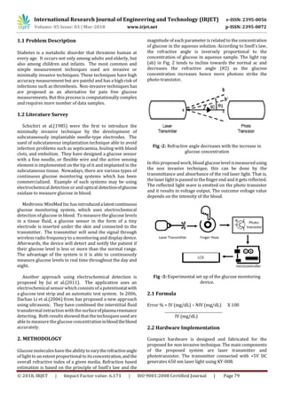 A Non-Invasive Blood Glucose Monitoring Device using Red Laser Light | PDF
