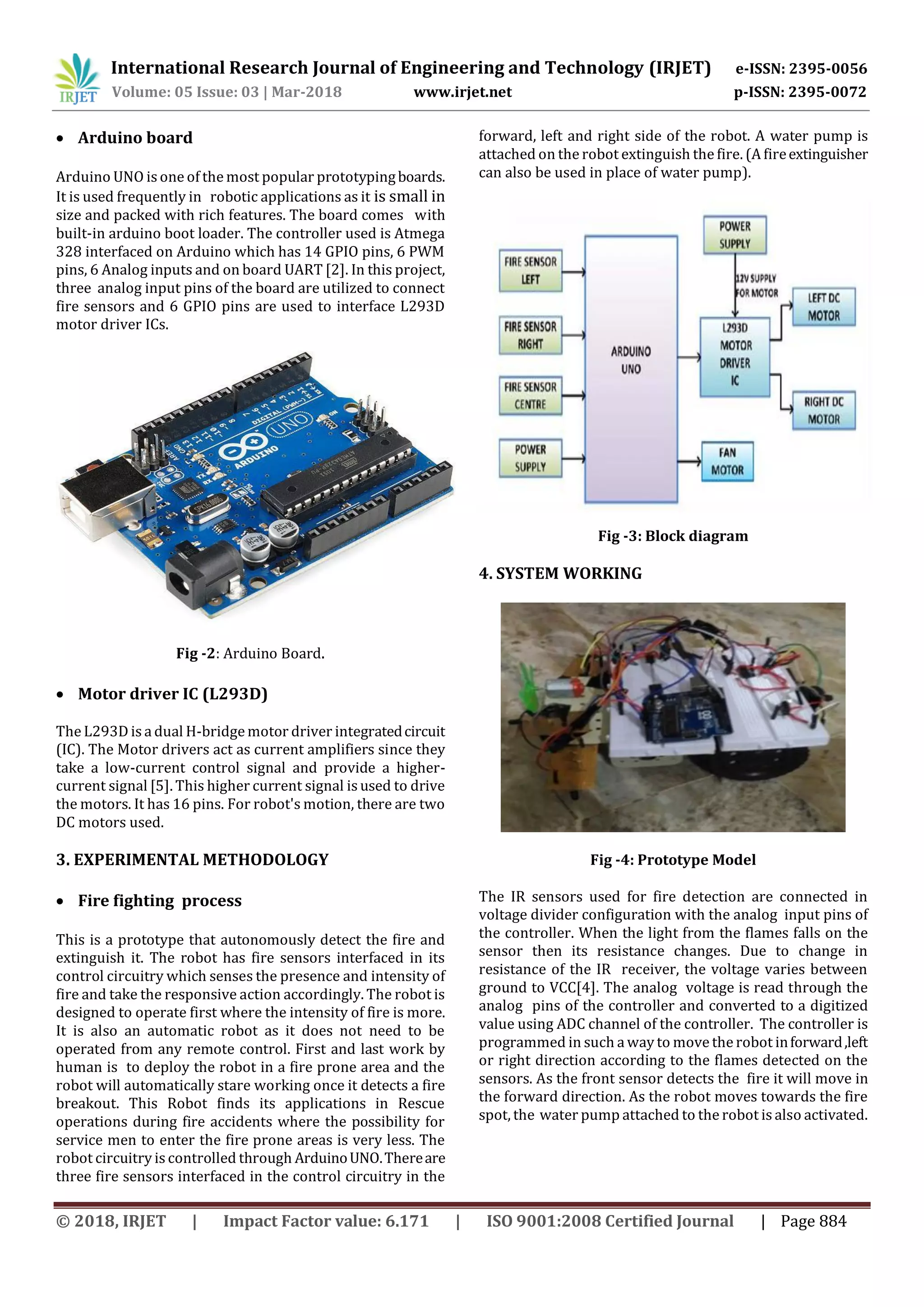 IRJET- Automatic Fire Extinguishing Robot without Manual Control | PDF