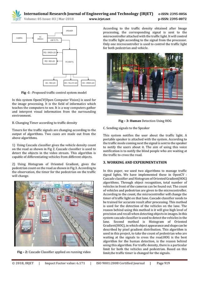 IRJET- Time To Cross – Traffic Light Control System using Image Processing | PDF