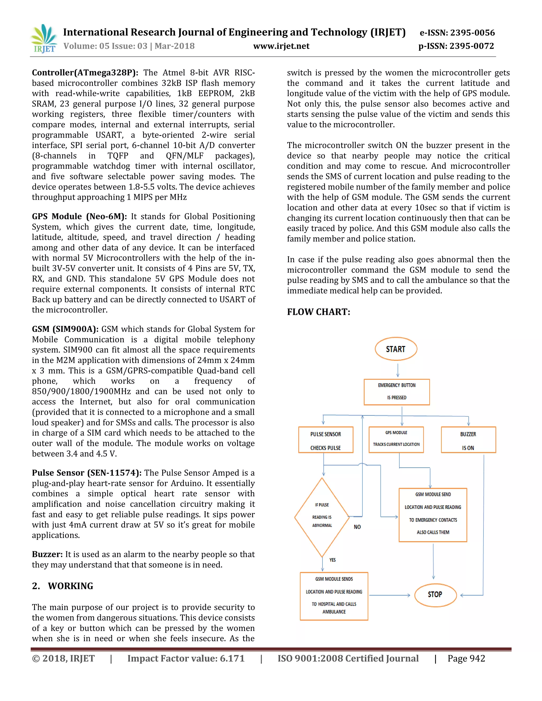 IRJET- Women Safety Device with GPS, GSM and Health Monitoring System | PDF | Auto Navigation ...