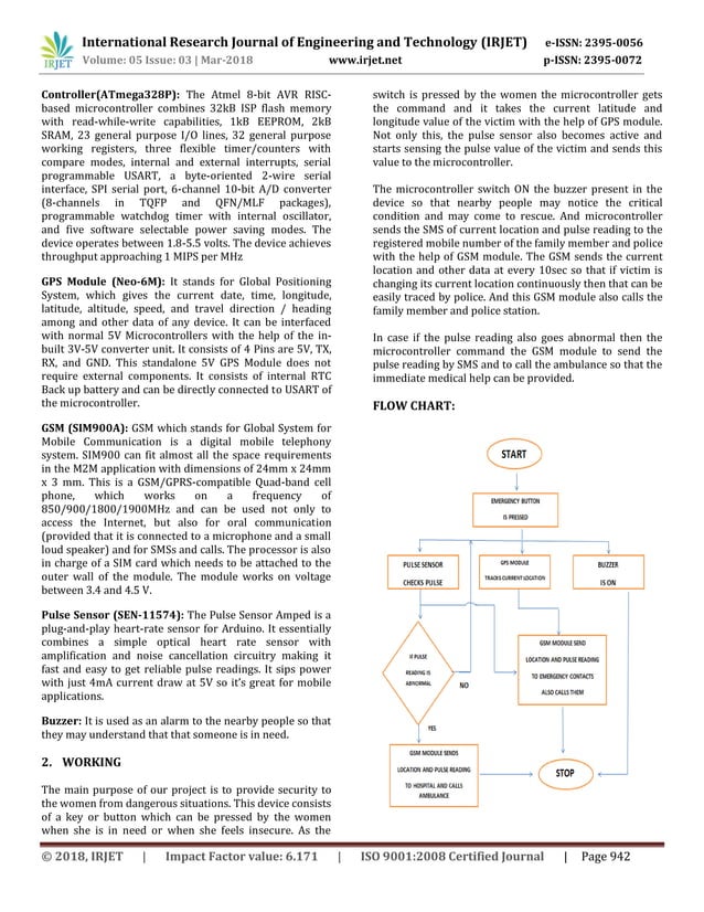 IRJET- Women Safety Device with GPS, GSM and Health Monitoring System | PDF | Auto Navigation ...