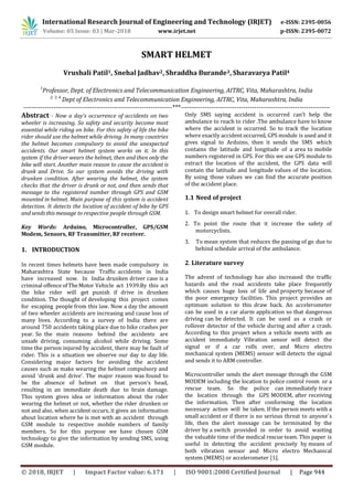IRJET- Smart Helmet | PDF