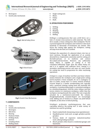 Study of Fabrication of Multipurpose Tooling Machine | PDF